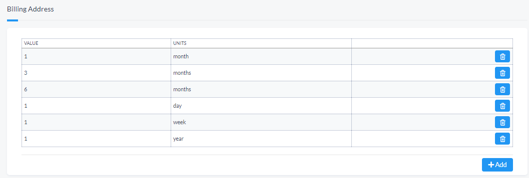 Billing period - Documentation - Jaze ISP Manager